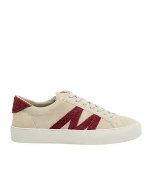 Moncler Monaco Suede Sneakers - Nude