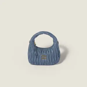 Miu Miu Wander Matelassé Nappa Leather Hobo Bag
