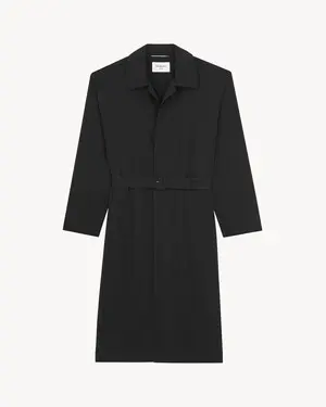 Saint Laurent Cotton Serge Coat