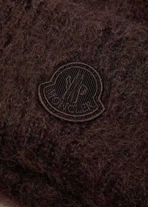Moncler Logo Mohair-blend Beanie