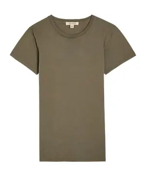 NILI LOTAN Lana Crew-neck Cotton T-shirt - Green