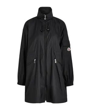 Moncler Logo-print Parka - Black