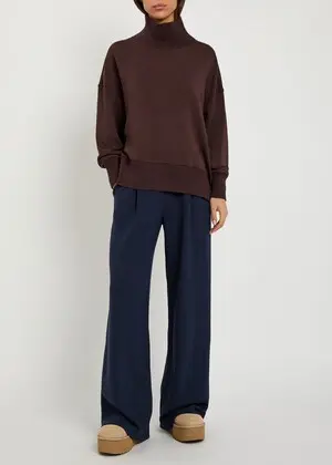 Varley Barker High-neck Stretch-jersey Sweatshirt