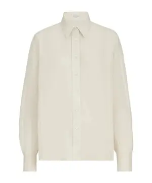 Brunello Cucinelli Linen And Cotton Organza Shirt