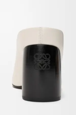 Loewe Oval Mule In Lambskin - White