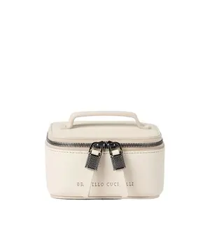 Brunello Cucinelli Grained Leather Jewelry Box - Ivory