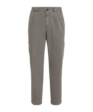 Brunello Cucinelli Cotton Chevron Cargo Trousers