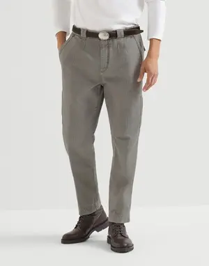 Brunello Cucinelli Cotton Chevron Cargo Trousers