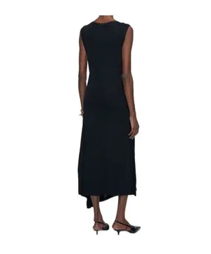 JOSEPH Cheikh Sleeveless Midi Dress - Black
