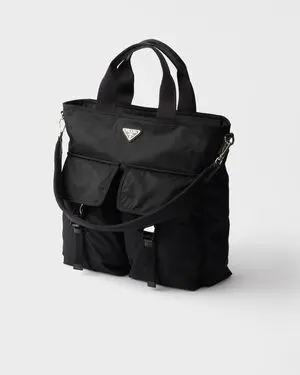 Prada Explore Re-nylon And Leather Tote Bag