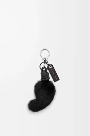 Loewe Lion Tail Charm In Mink And Calfskin