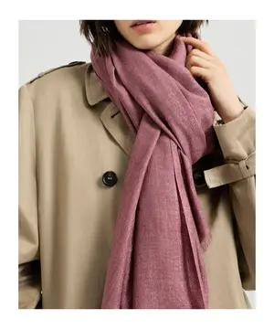 Brunello Cucinelli Cashmere And Silk Scarf - Pink