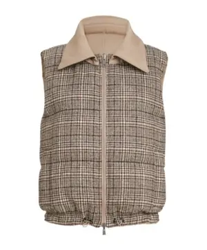 Brunello Cucinelli Collared Vests For Women
