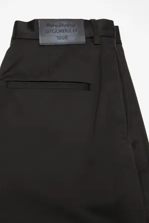 Acne Studios Cotton Satin Loose Fit Trousers