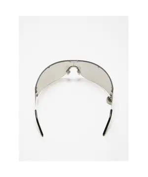 Acne Studios Logo Charm Shield Frame Sunglasses