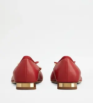 TOD'S Round Toe Ballet Flats With Bow Detailing