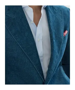 Brunello Cucinelli Effect Cotton Velvet Tailor Blazer With Peak Lapels