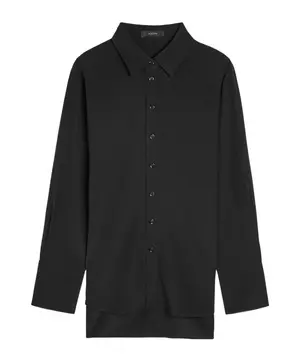 JOSEPH Joe Silk-crepe Shirt - Black
