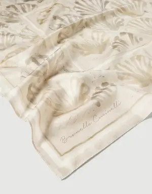 Brunello Cucinelli Silk Satin Mediterranea Sarong