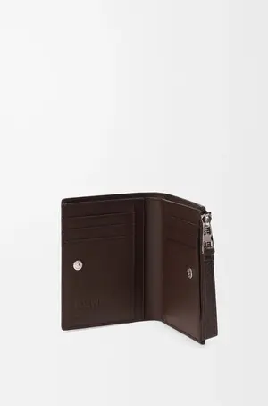 Loewe Puzzle Slim Compact Wallet In Supple Grained Calfskin
