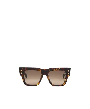 Balmain B-army Rectangle-frame Sunglasses - Black