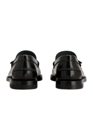 TOD'S Leather Loafers With Buckle Detail
