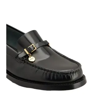 TOD'S Leather Loafers With Buckle Detail