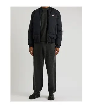 Moncler Taku Logo Padded Shell Bomber Jacket