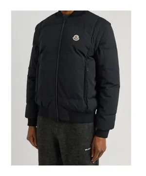 Moncler Taku Logo Padded Shell Bomber Jacket