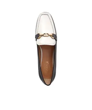 TOD'S Two-tone Leather Loafers With Gold Hardware