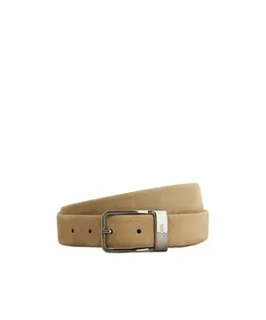 TOD'S Metal Buckle Belt - Beige