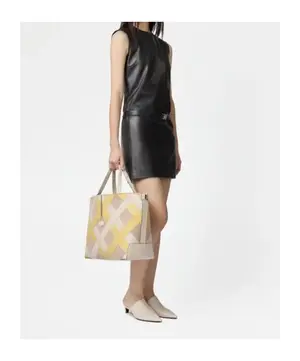 TOD'S Belted Leather Mini Dress