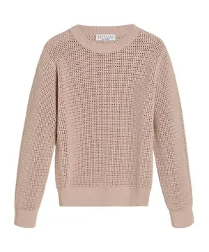 Brunello Cucinelli Ribbed Net Sweater