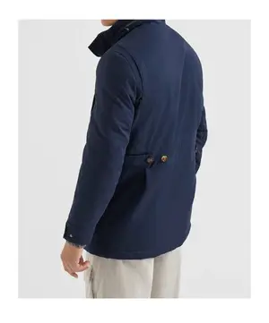 Brunello Cucinelli Water-resistant Microfiber Parka With Thermore Padding And Packable Hood