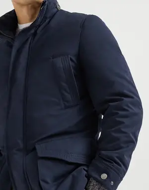 Brunello Cucinelli Water-resistant Microfiber Parka With Thermore Padding And Packable Hood