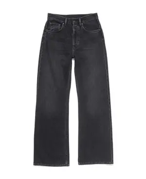 Acne Studios 2021f Logo Patch High-waist Jeans