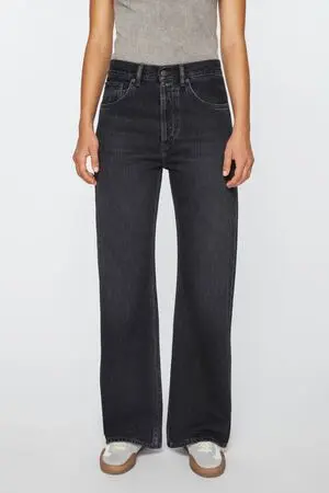 Acne Studios 2021f Logo Patch High-waist Jeans