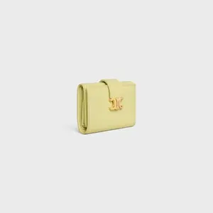 Celine Fine Strap Wallet Nino In Supple Grained Calfskin