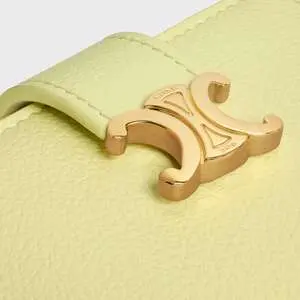 Celine Fine Strap Wallet Nino In Supple Grained Calfskin