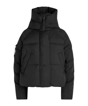 Canada Goose Quilted Hooded Nylon Jacket - Black