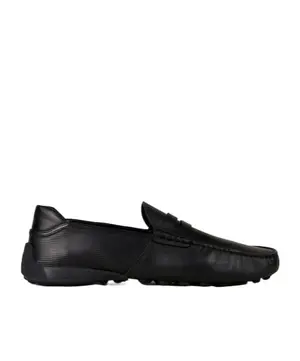 TOD'S Automobili Lamborghini Leather Driving Slip-ons - Black