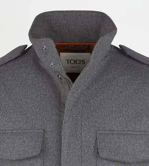 TOD'S Field Jacket In Wool Drap
