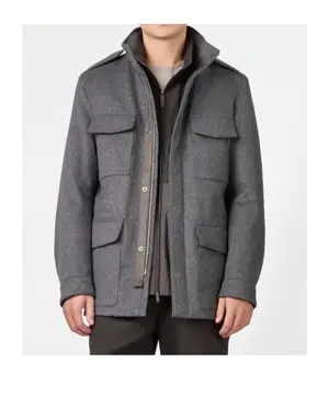 TOD'S Field Jacket In Wool Drap