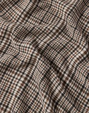Brunello Cucinelli Cashmere Prince Of Wales Scarf - Brown