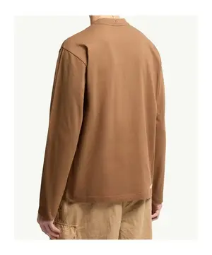 Moncler Logo Long Sleeve Cotton T-shirt
