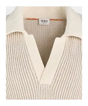 TOD'S Ribbed V-neck Sweater