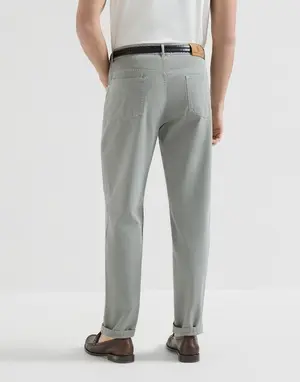 Brunello Cucinelli Garment-dyed Twisted Cotton Gabardine Trousers
