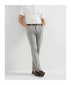 Brunello Cucinelli Garment-dyed Twisted Cotton Gabardine Trousers