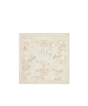 Brunello Cucinelli Patterned Silk Scarf White