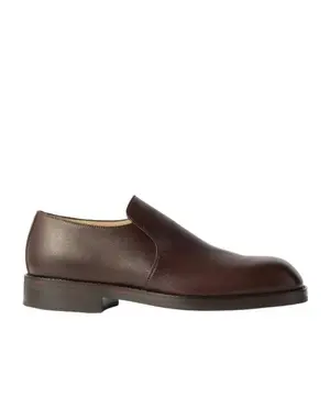LEMAIRE Formal Loafers In Shiny Leather - Chocolate